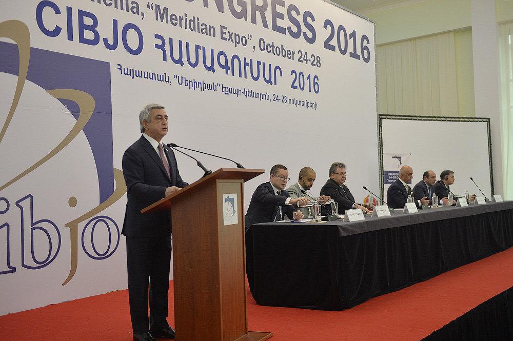 Armenia’s President Serzh Sargsyan officially opens 2016 CIBJO Congress ...